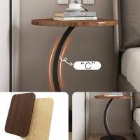 China Side Table Small End with Storage Rack, Family Round Coffee for Laptop Snack in Living Room for sale
