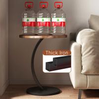 China Side Table Small End with Storage Rack, Family Round Coffee for Laptop Snack in Living Room for sale