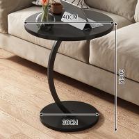 China Side Table Small End with Storage Rack, Family Round Coffee for Laptop Snack in Living Room for sale