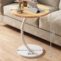 China Side Table Small End with Storage Rack, Family Round Coffee for Laptop Snack in Living Room for sale