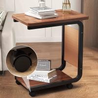 China Modern CONSOLE TABLE With Wheels for Living Room Bedroom Snack Bedside Mini Easy to Move and Store for sale