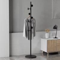 China Luxury Coat Rack Floor Standing Metal Frame Clothes Hanger For Living Room Bedroom Storage Scarf Bag Hat for sale