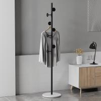 China Luxury Coat Rack Floor Standing Metal Frame Clothes Hanger For Living Room Bedroom Storage Scarf Bag Hat for sale