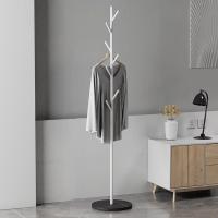China Luxury Coat Rack Floor Standing Metal Frame Clothes Hanger For Living Room Bedroom Storage Scarf Bag Hat for sale