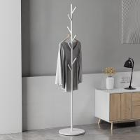 China Luxury Coat Rack Floor Standing Metal Frame Clothes Hanger For Living Room Bedroom Storage Scarf Bag Hat for sale