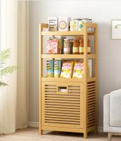 China 50*40*30cm Tilt-Out Laundry Hamper Basket Organizer with Storage Shelf and Thickness 9 wire Bathroom Cabinet Rack Shelf for sale