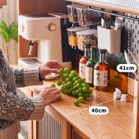 China Solid Wood Kitchen Storage Cupboard Wooden Furniture Woven Dishes Cabinet in Pantry for sale