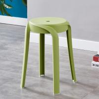 China Plastic Stool Dining Room Furniture Household Adult Thick Round Seater Modern Simple Nordic Chair Stacked Stool Celebrity for sale