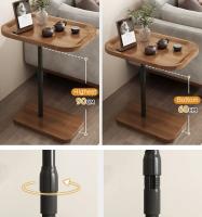 China Wholesale Living Room Furniture Side Table Adjustable Height Sofa Corner Storage Rack for Laptop Snack for sale