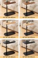 China CONSOLE TABLE C Shaped End Table Adjustable Height Coffee Simple Small Corner Bedside Wooden Storage Rack for Mail Packing for sale