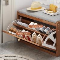 China Simple Style Home Furniture Modern Decorative Entrance Area Shoe Storage Organizer with Cushion and Removable Cover for sale