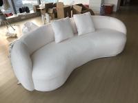 China Style Sofa Boucle Simple Modern Fabric Living Room Home Small Apartment Beauty Salon Reception Curved for sale