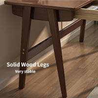 China Nordic Solid Wood Desk with 2 Drawers The Perfect Addition to Your Home Office for sale