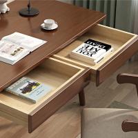 China Nordic Solid Wood Desk with 2 Drawers The Perfect Addition to Your Home Office for sale
