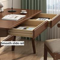China Nordic Solid Wood Desk with 2 Drawers The Perfect Addition to Your Home Office for sale