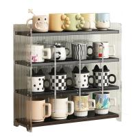 China Kitchen Pantry Storage Holders Racks for Mug Cup Acrylic Desktop Cosmetics Spice Water Bottle Organizer Cabinet for sale