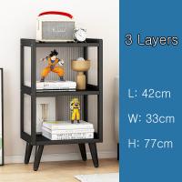 China Mail Packing Y Living Room Rack Household Organizer with 3/4/5 Tiers Bookshelf and Legs for sale