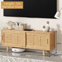 China Mail Packing Home Furniture Large Capacity Natural TV Storage in Modern Living Room Furniture Television Standing Cabinet for sale