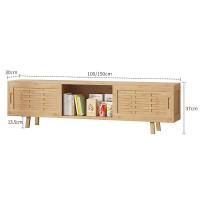 China Mail Packing Home Furniture Large Capacity Natural TV Storage in Modern Living Room Furniture Television Standing Cabinet for sale