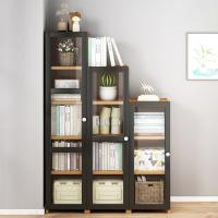 China Bookcase with Doors,Tall Skinny Linen Cabinet,Storage Organizer in Kitchen Living Room Bedroom for sale