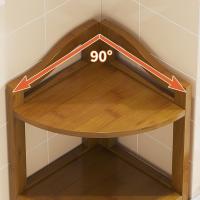 China Y Mail Packing Space-Saving Corner Kitchen Storage Shelves Free-Standing Spice Organizer Holder with Bamboo Material for sale