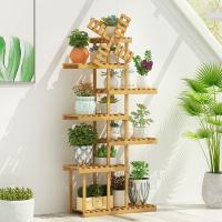 China Plant Pot Stand Rack in Living Room Decorative Shelves for Flower Outdoor and Indoor Shelving Unit for sale