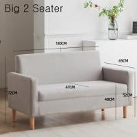 China Cheap Modern Loveseat Sofa Fabric Office Home Furniture Two Seater Couch in Living Room for sale