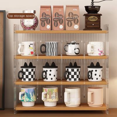China Rack for Mug Cup Storage,Acrylic Desktop Cosmetics ,Kitchen Pantry ,Water Bottle Organizer Cabinet for sale