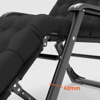 China Folding Recliner Chair Outdoor Camping Picnic Traveling Portable Metal Frame Lounge for sale