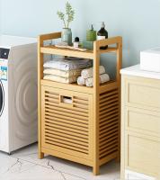 China Transform Your Bathroom Organization with Tilt-Out Laundry Hamper and Storage Shelf 50*40*30cm PP Plastic Type for sale
