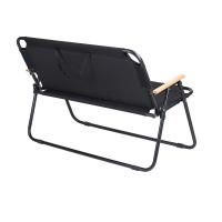 China Outdoor Multifunctional Double Seat Lounge Portable Armrest Camping Leisure Backrest Stall Folding Chair for Outdoor Leisure for sale