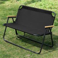 China Outdoor Multifunctional Double Seat Lounge Portable Armrest Camping Leisure Backrest Stall Folding Chair for Outdoor Leisure for sale