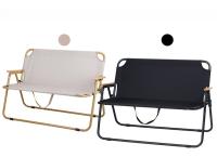 China Outdoor Multifunctional Double Seat Lounge Portable Armrest Camping Leisure Backrest Stall Folding Chair for Outdoor Leisure for sale