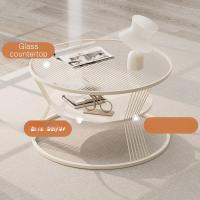 China Minimalist Light Luxury Round Coffee Table for Modern Home Living Room Furniture for sale