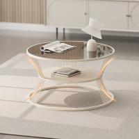 China Minimalist Light Luxury Round Coffee Table for Modern Home Living Room Furniture for sale