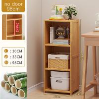 China Bookshelf Cabinet Living Room Floor-to-ceiling Book Shelf Simple Storage Bookcase with Door for sale