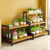 China Indoor Plant Stand Ladder Shelf Multilayer Storage Rack for Garden Balcony Style Flower Pot Display for sale