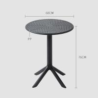 China Living Room Furniture Round Waterproof Sofa Side Coffee Table Balcony Plastic Rack Bar Restaurant Corner in Simple Design for sale