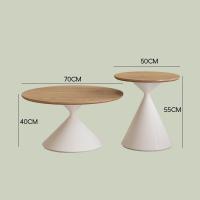 China Low Side Table Round Wood Load Capacity Platform Fashion Nordic Style Coffee Small Space Saver for sale