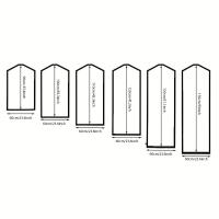China 20pcs Plastic Clothes Dust Covers Hanging Storage Bag PVC Plant Fiber Type Proof Garment Bags for Home Dry Cleaners for sale