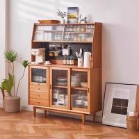 China Solid Wood Sideboard, Nordic Style , High Standing Cabinet with Storage Cube Rack for Living Room Kitchen for sale
