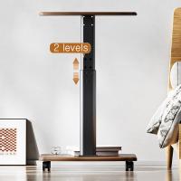 China Home Office Adjustable Laptop Desk Modern C Shaped End Table for Living Room Bedroom Multifunctional Rolling Bedside Rack for sale