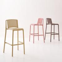 China Designer Plastic Dining Chair Office Mobile Chairs Bar Library Lounge Stool Kitchen Furniture for sale