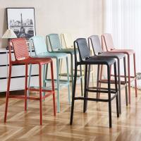 China Designer Plastic Dining Chair Office Mobile Chairs Bar Library Lounge Stool Kitchen Furniture for sale