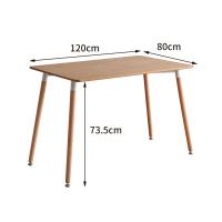 China Solid Wood Dining Table Room Restaurant Nordic Furniture Modern white rectangle wooden dining table for sale for sale