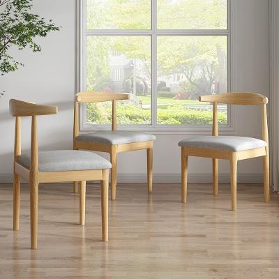 China Grey Coffee Dining Chair home backrest Metal lounge simple modern seat wood pattern table stool Nordic for sale