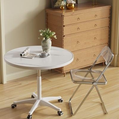 China Coffee Table, Small Side , Living Room Home Movable Adjustable Height Round . Rolling Rack for sale