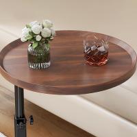 China Adjustable C Shaped Side Table, C Swivel End with Wheels for Sofa in Livingroom, Bedroom Study and Small Spaces for sale