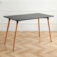 China Latest High Wood Dining Table for Room Restaurant Nordic Furniture Modern Lunch Dinner Simple Stand for sale