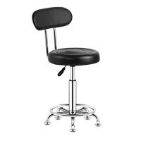 China Beauty Stool Lift Bar Rotating Chair Manicure Barbershop Hotel Home Round Black/Red/Brown Salon Hair Makeup Pulley for sale